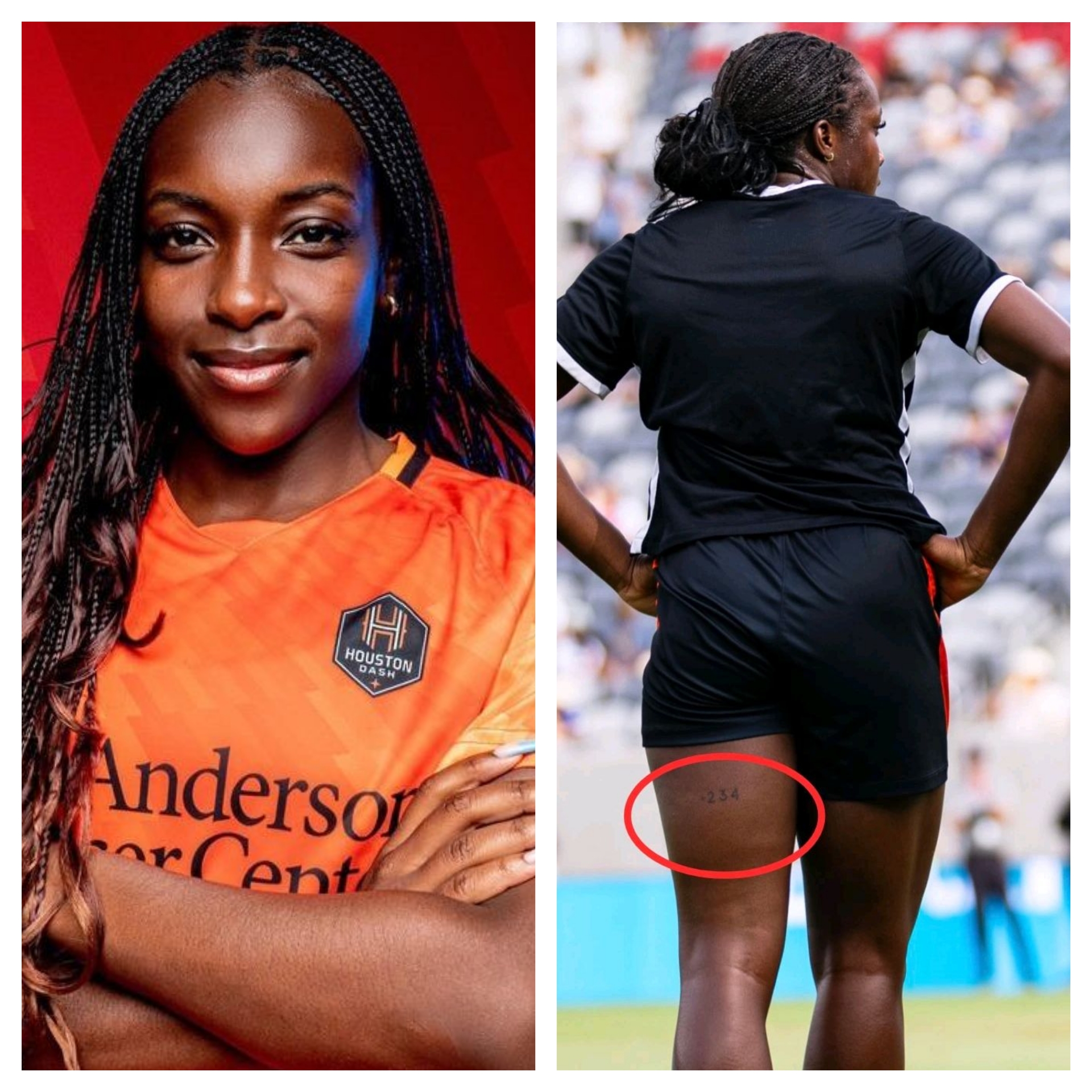 Footballer Michelle Alozie Makes Nigerians Proud As She Tattoos The ... Footballer Michelle Alozie Makes Nigerians Proud As She Tattoos The ...